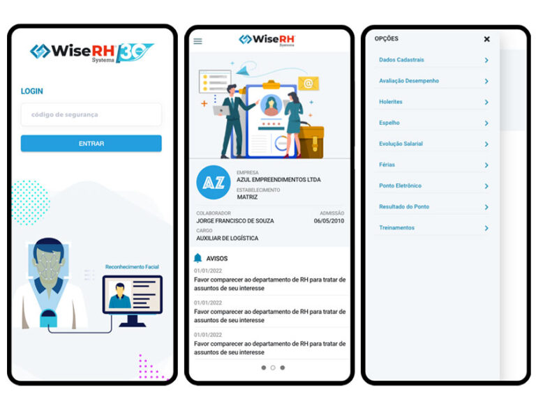 Wise RH, Sistema web | BWS Desenvolvimento de software customizados 🤓